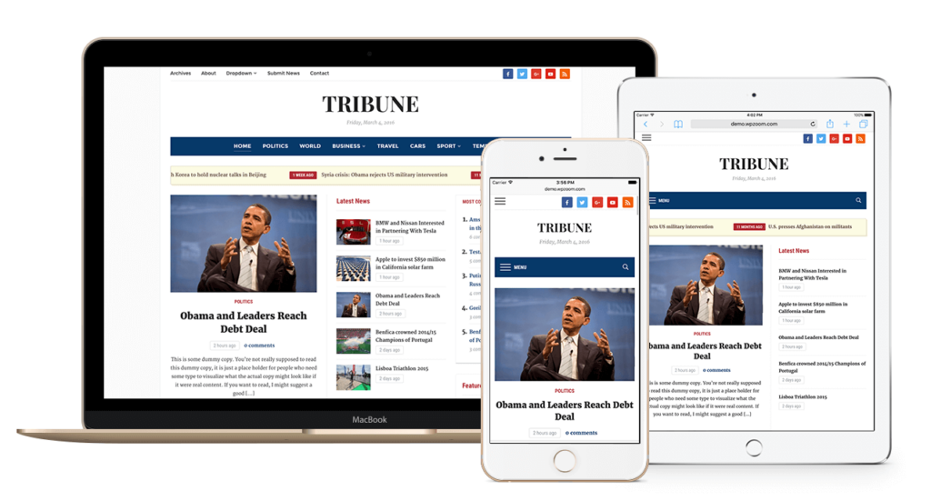 Tribune - Best Newspaper WordPress Theme - WPZOOM
