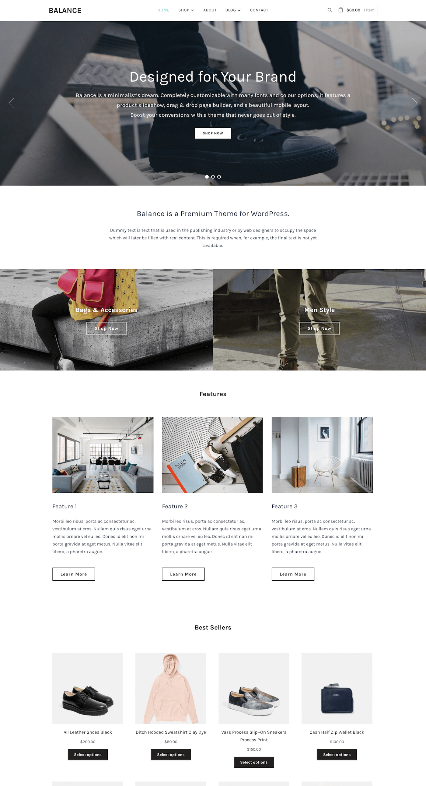 Balance - Minimalist WooCommerce WordPress Theme - WPZOOM