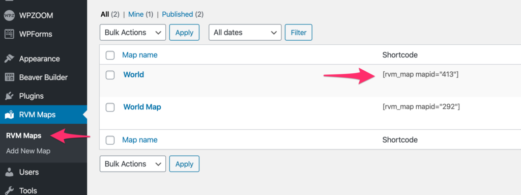 Derive - How to Add World Map - Documentation - WPZOOM