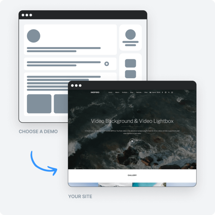 Inspiro Premium - WordPress Theme with Video Background